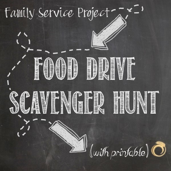 Food drive scavenger hunt